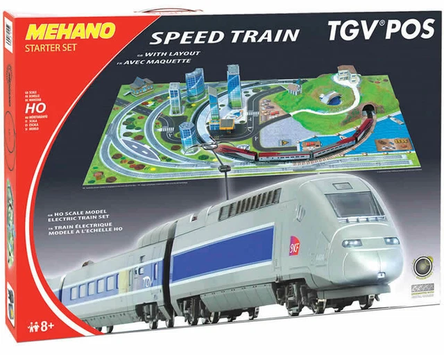 MEHANO T111 START-SET Treno veloce TGV POS con plastico H0 1:87 ...
