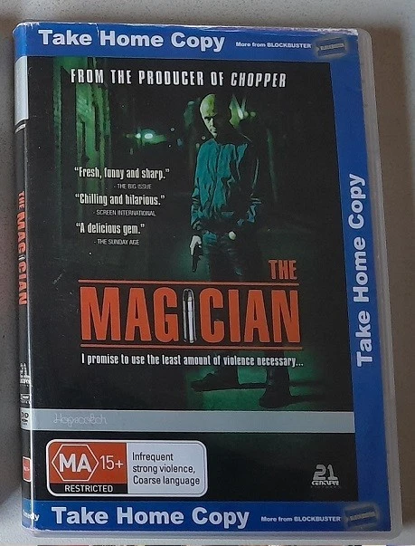 THE MAGICIAN DVD REGION 4 scott ryan AUSTRALIAN MOVIE crime VERY RARE ...