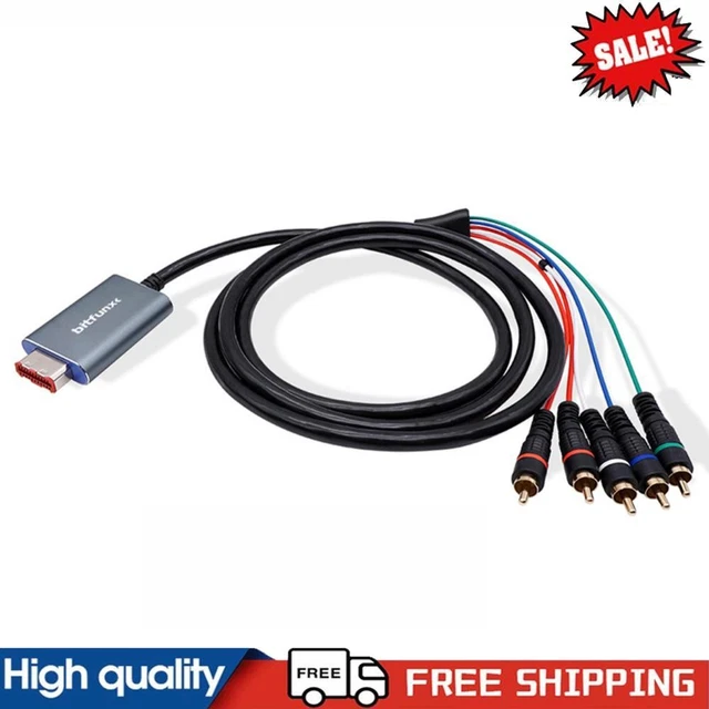 COMPONENT CABLE 5RCA Audio Video YPbPr Component Adapter Component ...