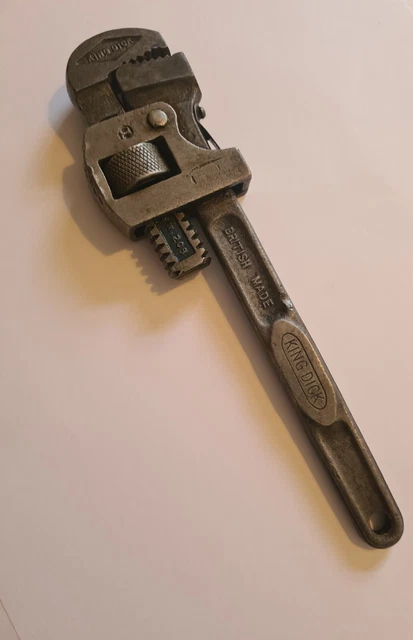 VINTAGE KING DICK 8" Stilson Pipe Grip Wrench British Made. £14.00 ...