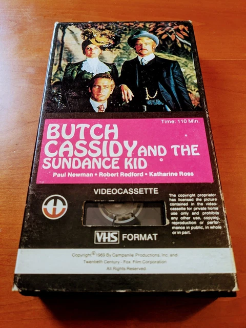 BUTCH CASSIDY & The Sundance Kid VHS Magnetic First Print 60s Western ...