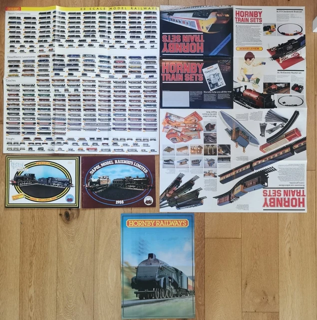 HORNBY POSTERS MODEL Railways Vintage Dapol 88 89 Product Catalogues ...