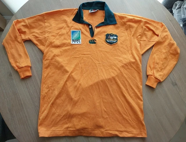 RARE AUSTRALIA WALLABIES 1995 Rugby World Cup Jersey Canterbury Jumper ...