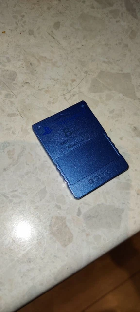 OFFICIAL SONY AQUA Blue Memory Card - PlayStation 2 PS2 - RARE - GOOD ...