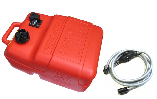 QUICKSILVER QUICK CONNECT 25 Litre FUEL TANK & 8FT LINE YAMAHA MARINER ...