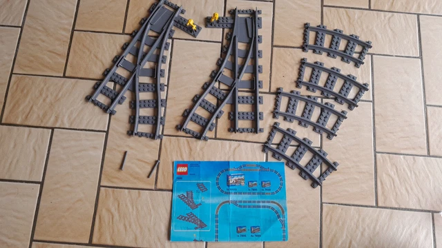 LEGO CITY 7895 Train Wagon Les Aiguillages + 4 Rails Courbes EUR 20,99 ...