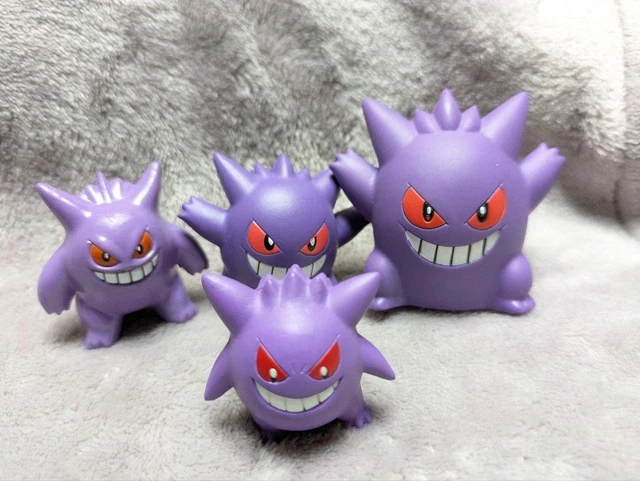 POKEMON GENGAR MINI Figure Set beni rari da collezione PVC Gachagasha ...