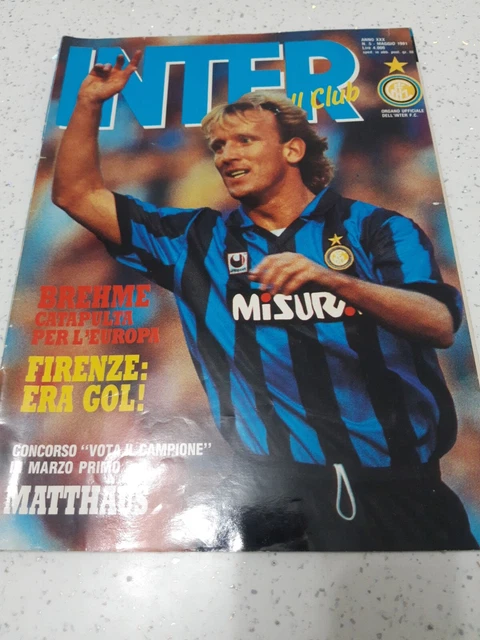 RIVISTA INTER FOOTBALL CLUB anno 30 numero 5 maggio 1991 EUR 10,00 ...