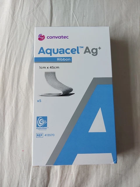AQUACEL HYDROFIBER RIBBON Wound 5 Dressing Packing Guaze 2 cm x 45cm £2 ...