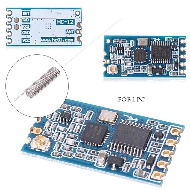 HC-12 433MHZ SI4463 Wireless Serial Port Module 1000m Replace Bluetooth ...