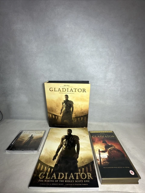 GLADIATOR, LIMITED EDITION Box Set Widescreen VHS Video, CD & Book ...