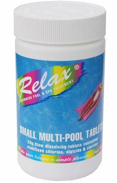 RELAX 20G MULTI-FUNCTION Chlorine Tablets - 1kg £9.95 - PicClick UK
