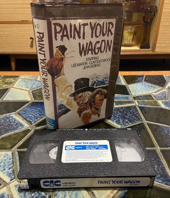 PAINT YOUR WAGON VHS Tape 1971 Vintage Video Clam Shell Clint Eastwood Movie $30.00 - PicClick AU