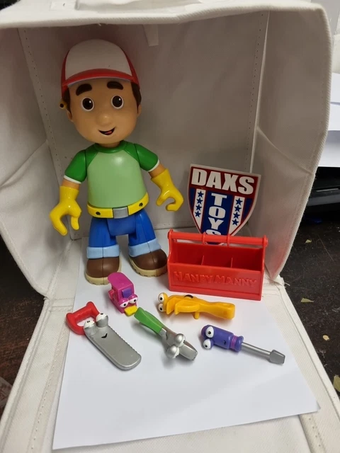 DISNEY JR HANDY Manny Large Talking Figure With Toolbox & Tools £15.99 ...