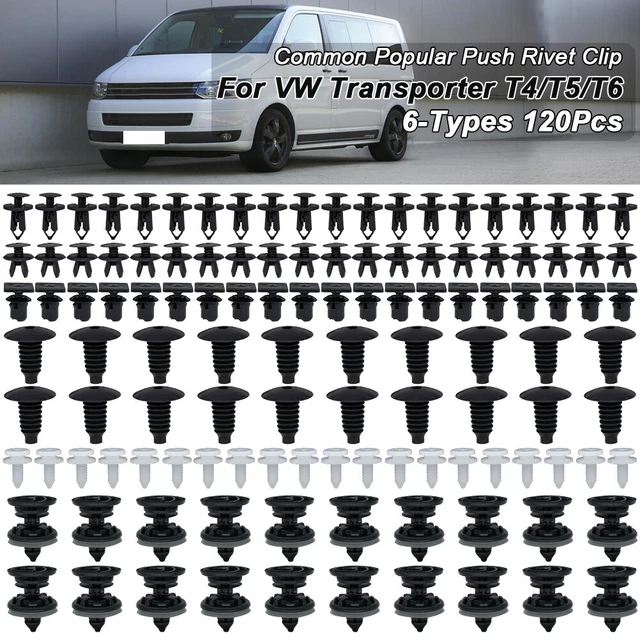 FOR VW TRANSPORTER T4 T5 /T6 Car Body Trim Clips Retainer Fastener ...