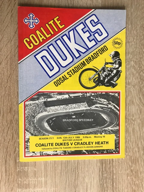 BRADFORD V CRADLEY Heath Speedway Programme 13/07/86 £1.50 - PicClick UK