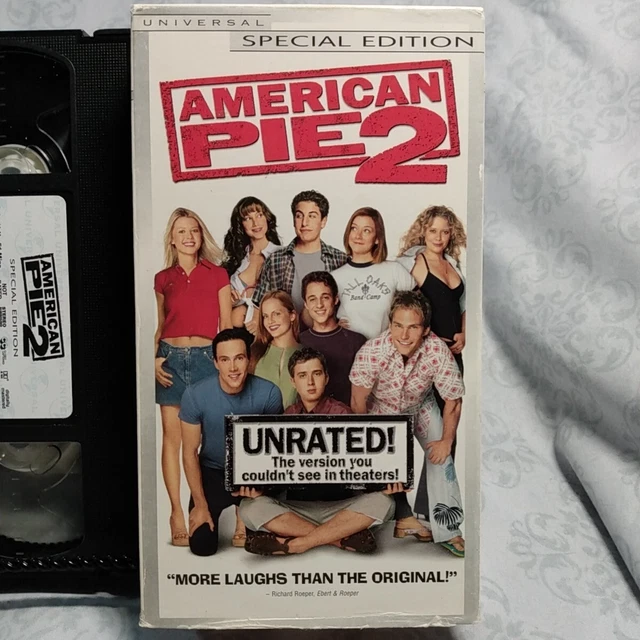 AMERICAN PIE 2 (VHS 2002) Unrated, Jason Biggs, Chris Klein, Natasha ...