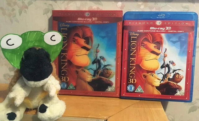 RARE THE LION KING 3D 2D Disney BLU RAY RED O RING Collectors SLIP ...