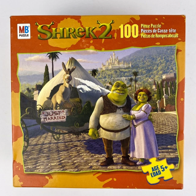 SHREK 2 100 pc jigsaw puzzle sealed, Shrek and Fiona Just Married, age ...