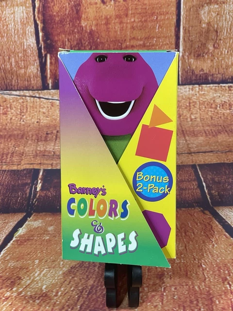 BARNEY & FRIENDS Colors & Shapes Rainbow Beard VHS 2-Video Tape Box Set ...