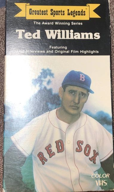 TED WILLIAMS GREATEST Sports Legends VHS BANDE 1989 Boston Red Sox MLB ...
