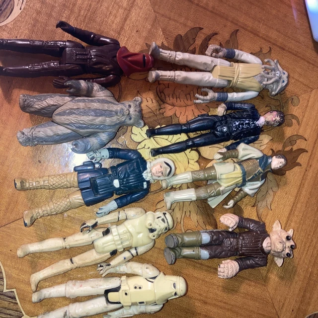 VINTAGE 1970’S 1980’S Kenner Star Wars Action Figures x 9 Bundle Job ...