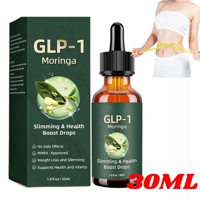 GLP-1 MORINGA SLIMMING Health Boost Drops Liquid Weight Loss and Slim ...