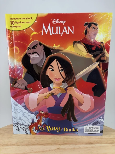 DISNEY MULAN MY Busy Books Includes Storybook, 8 Figurines & Playmat ...