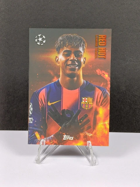 TOPPS MATCH ATTAX 2025/26 Red Hot Lamine Yamal RH-LY Ultra Rare 1:250 ...
