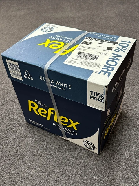 REFLEX A4 COPY Paper Total 2750 Pages 5x Reams Ultra White 80Gsm 550 ...