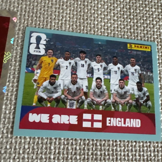 PANINI FIFA WORLD Cup 2026 England Stickers ENG 1 Crest & ENG 13 Team ...