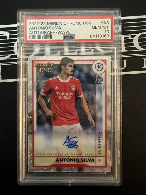 2022-23 MERLIN CHROME Ucc Antonio Silva Autograph-Wave Psa10 EUR 0,61 ...