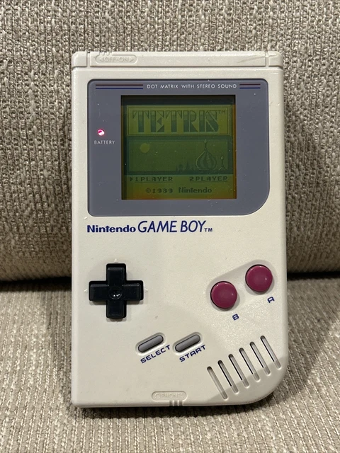 NINTENDO ORIGINAL GAMEBOY Grey DMG-01 Console With Tetris Tested ...