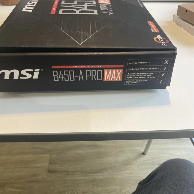 AMD SOCKET AM4 MSI/B450 PROMAX BOX ONLY £5.45 - PicClick UK