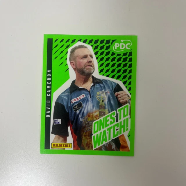 PDC WORLD CHAMPIONSHIP Darts 2025/26 Sticker No. 146 David Cameron Ones ...