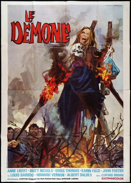 LE DEMONE MANIFESTO (Tipo A) Jesus Franco Horror 1973 Les Démons Movie ...