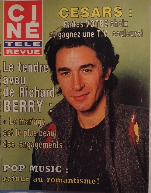 CINE REVUE N°47 / RICHARD BERRY-BLIER-KIM BASSINGER-TAB HUNTER-HAMLIN ...