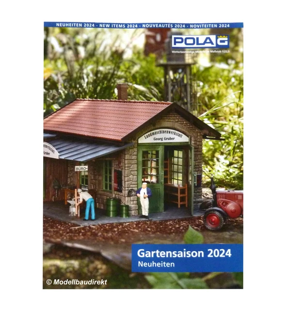 POLA GARTENBAHN NEUHEITENPROSPEKT 2024 Modellbahn- Zubehör für Spur G 1:22,5 EUR 2,50 - PicClick DE