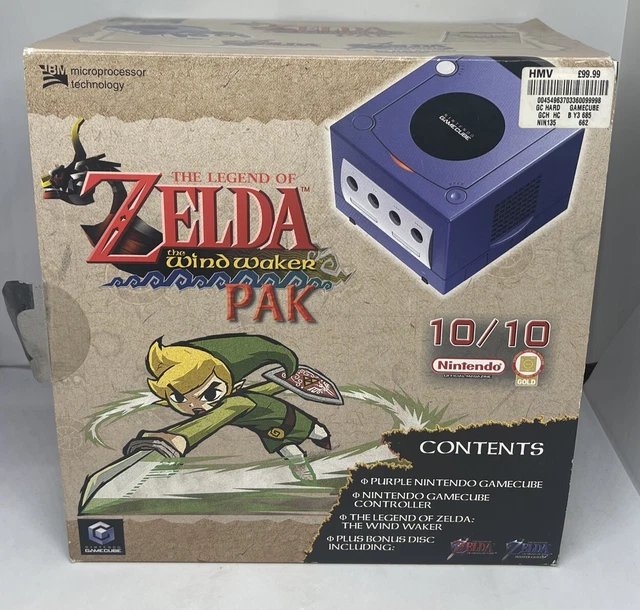 NINTENDO GAMECUBE CONSOLE Zelda Wind Waker Limited Edition - PAL - BOX ...
