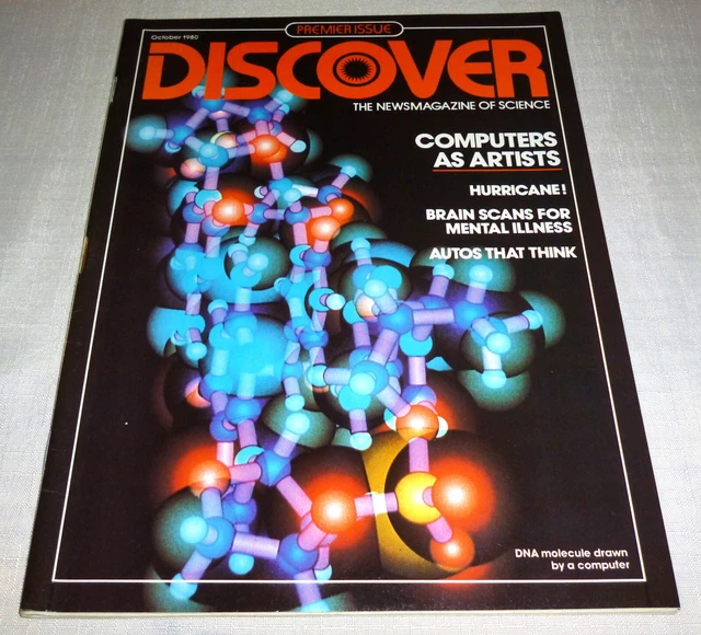 DISCOVER MAGAZINE NO #1 (1980) RARE 1st Issue Hurricane DNA Robots Ex ...