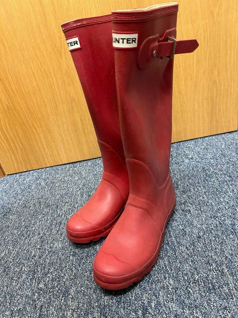 HUNTER RED WELLIES Women's Size Uk 5 Used But In Great Condition. £16. ...