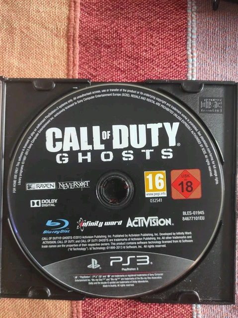 CALL OF DUTY GHOSTS PS3 Playstation 3 SOLO DISCO GIOCO PAL ITALIANO COD ...