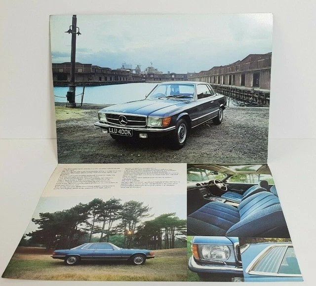 ORIGINAL MERCEDES BENZ 350 SLC Technical Data Card 1971 advertising ...
