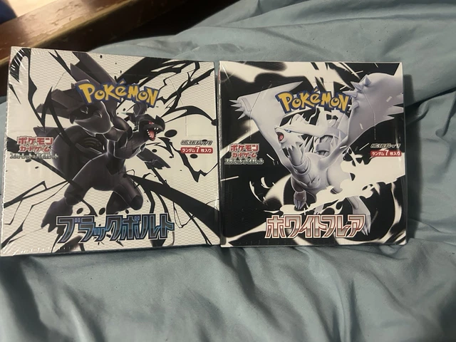 🔥 POKEMON BLACK Bolt White Flare Booster Boxes Japanese Edition Sealed ...