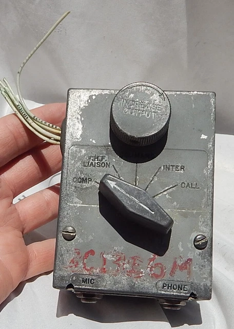 WW2 B-17 BOMBER Type Aircrew Intercom Control Box Type BC-1366 £75.12 ...