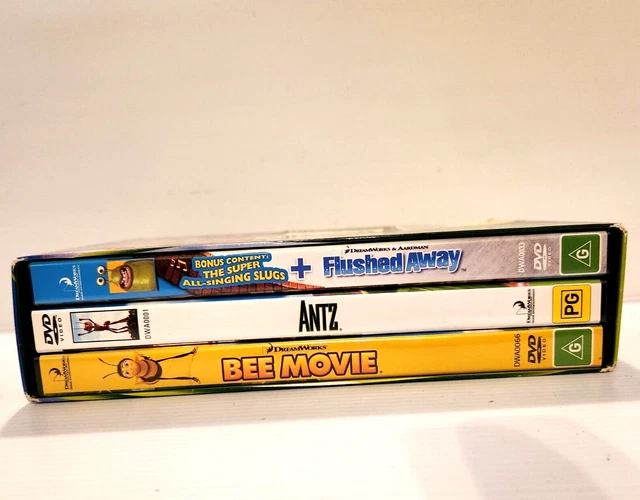 BUGS - ANTZ Bee Movie Flushed Away DVD Box Set, 2014, 3-Disc Set R4 PAL ...