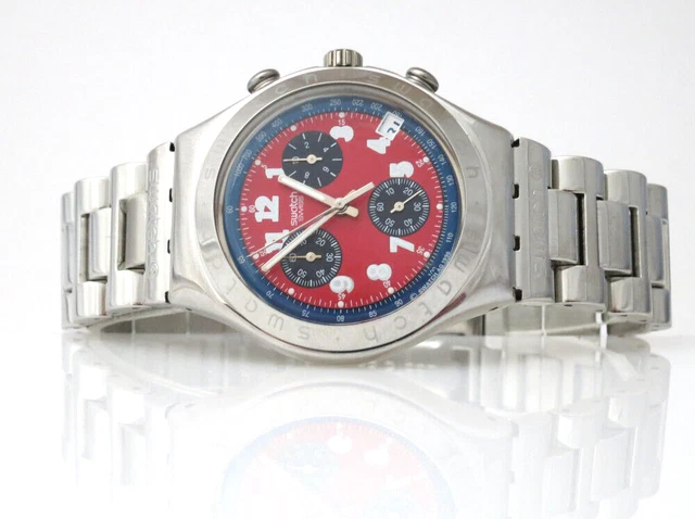 SECRET AGENT RED AVD - Swatch Irony Chrono - YCS405GC - NEU und ...