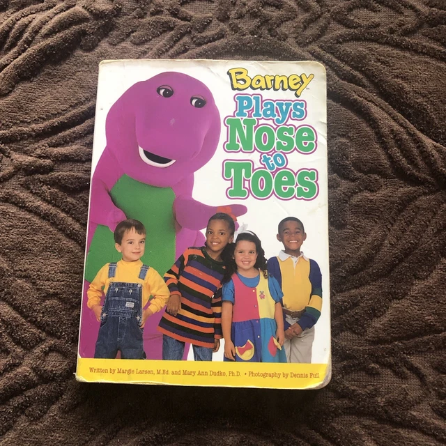 1996 BARNEY PLAYS Nose to Toes Children’s Book By Margie Larsen £5.21 ...