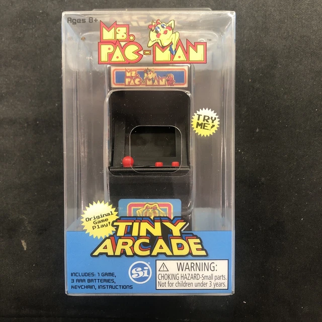 MS PAC MAN Tiny Arcade Original Game Play Joystick 2017 Works Keychain NIP $25.00 - PicClick CA