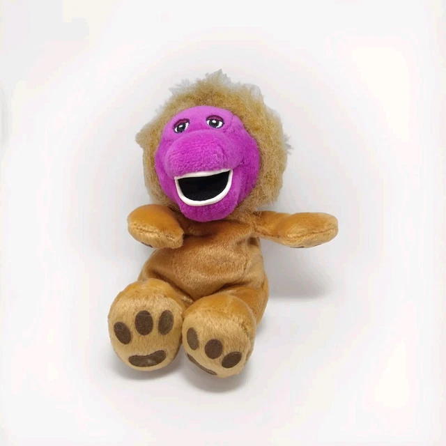 BARNEY THE DINOSAUR Lyons Barney In Lion Suit Learn To Play Soft Beanie ...